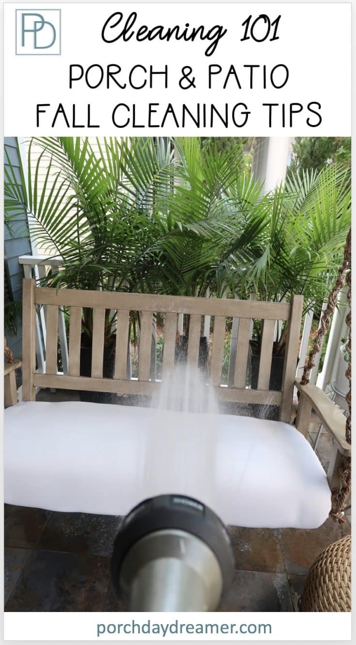 Porch and Patio Fall Cleaning and Decor Tips | Porch Daydreamer