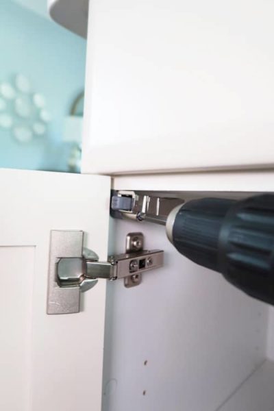 How-to Add Soft Close Cabinet Hinges to Any Cabinet | Porch Daydreamer