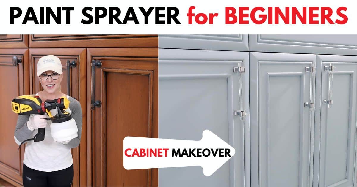 How-to Paint Cabinets Using a Paint Sprayer (for beginners) | Porch ...