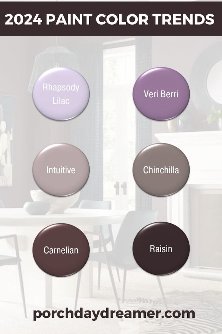 Best 2024 Paint Colors You Need to Know About | Porch Daydreamer